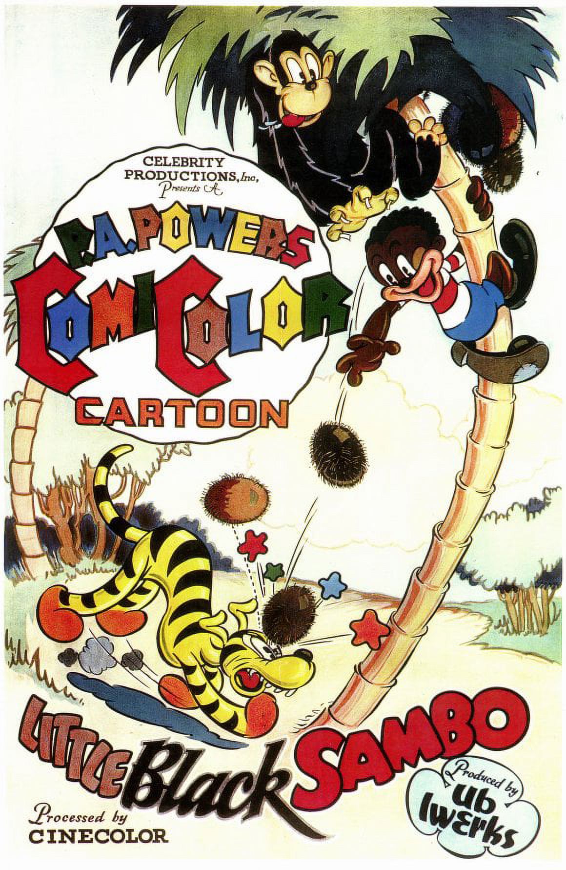 Little Black Sambo (1935) 11x17 Movie Poster - Walmart.com