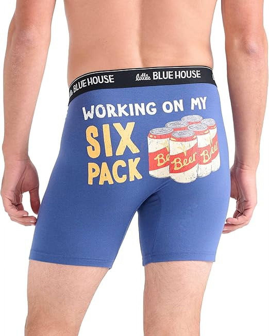 Little Blue House Men's Funny Boxer Briefs, Six Pack, Large - Walmart.com