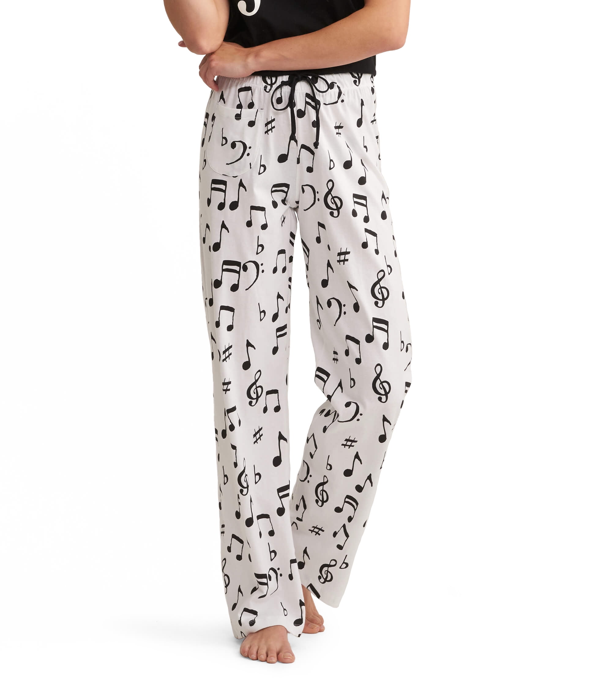Little Blue House Women's Jersey Pajama Pants, Music Notes, Large ...