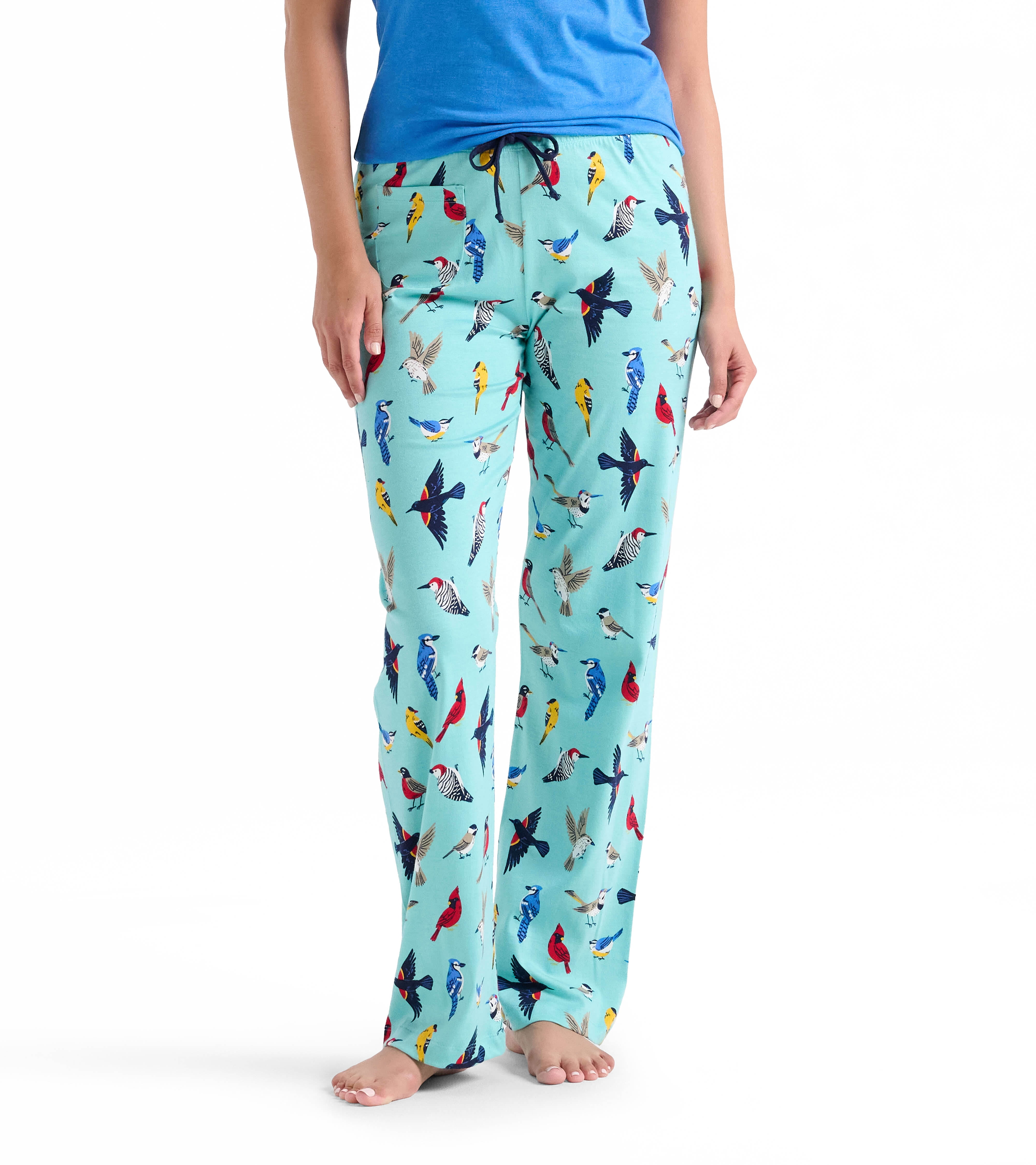 Little Blue House by Hatley Women's Jersey Pajama Pants, Backyard Birds ...