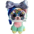 Little Bow Pets 6" Rainbow Bow Cat Plush Toy - Walmart.com