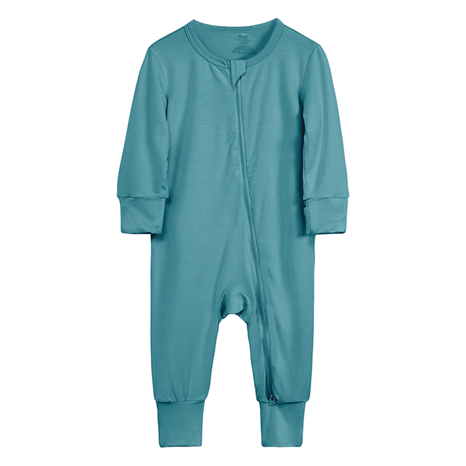 Little Boy Onesies Baby Cotton Rompers Footless Pajamas Zipper Long ...