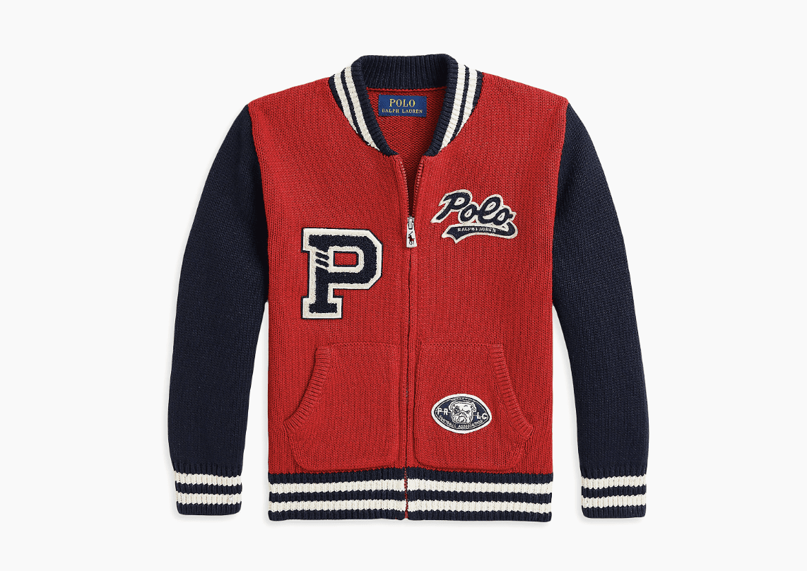 Little Boy's & Boy's Letterman Varsity Knit Zip-Up Jacket - Walmart.com