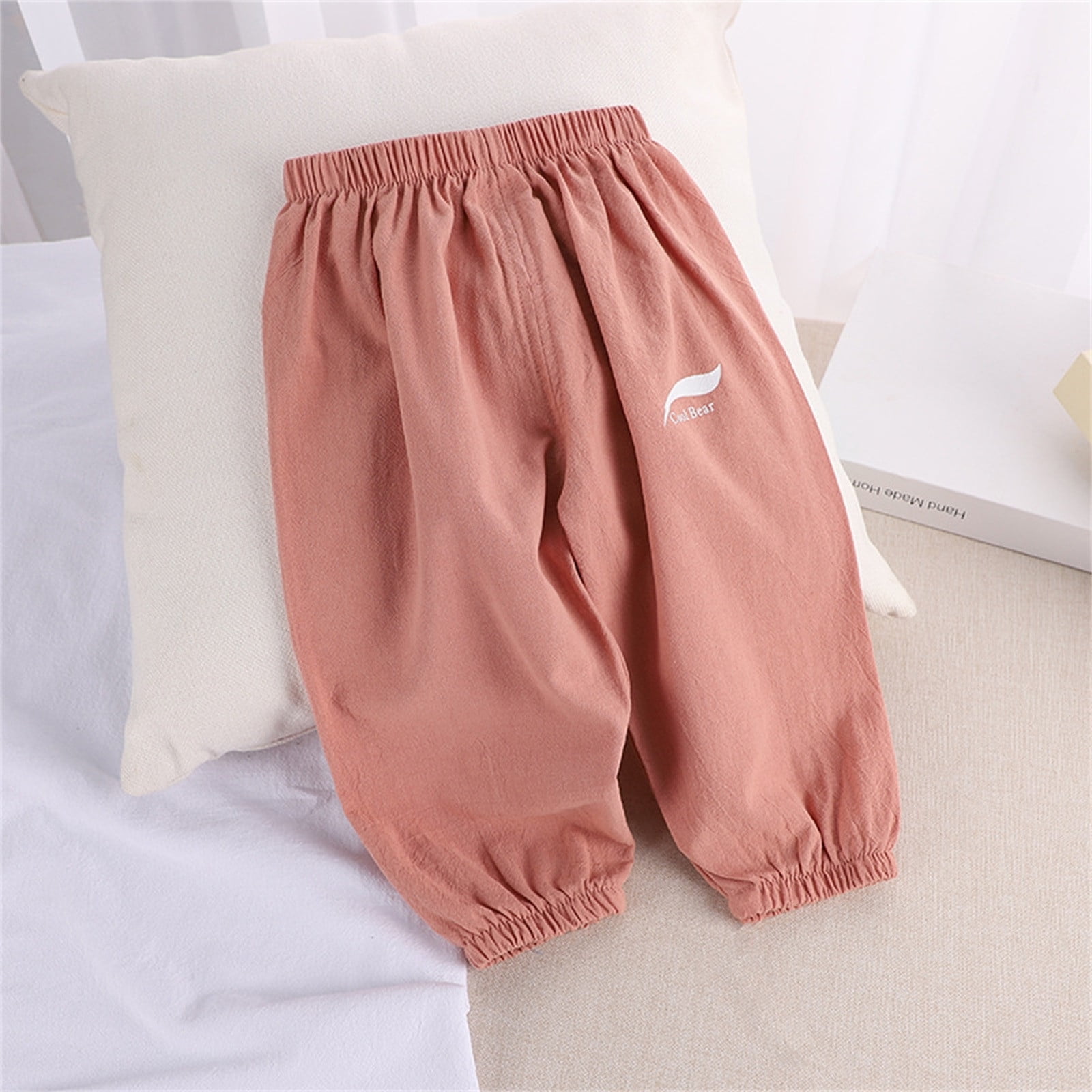 Little Boys And Girls Summer Pants Printed Child's Baby Botton Long ...