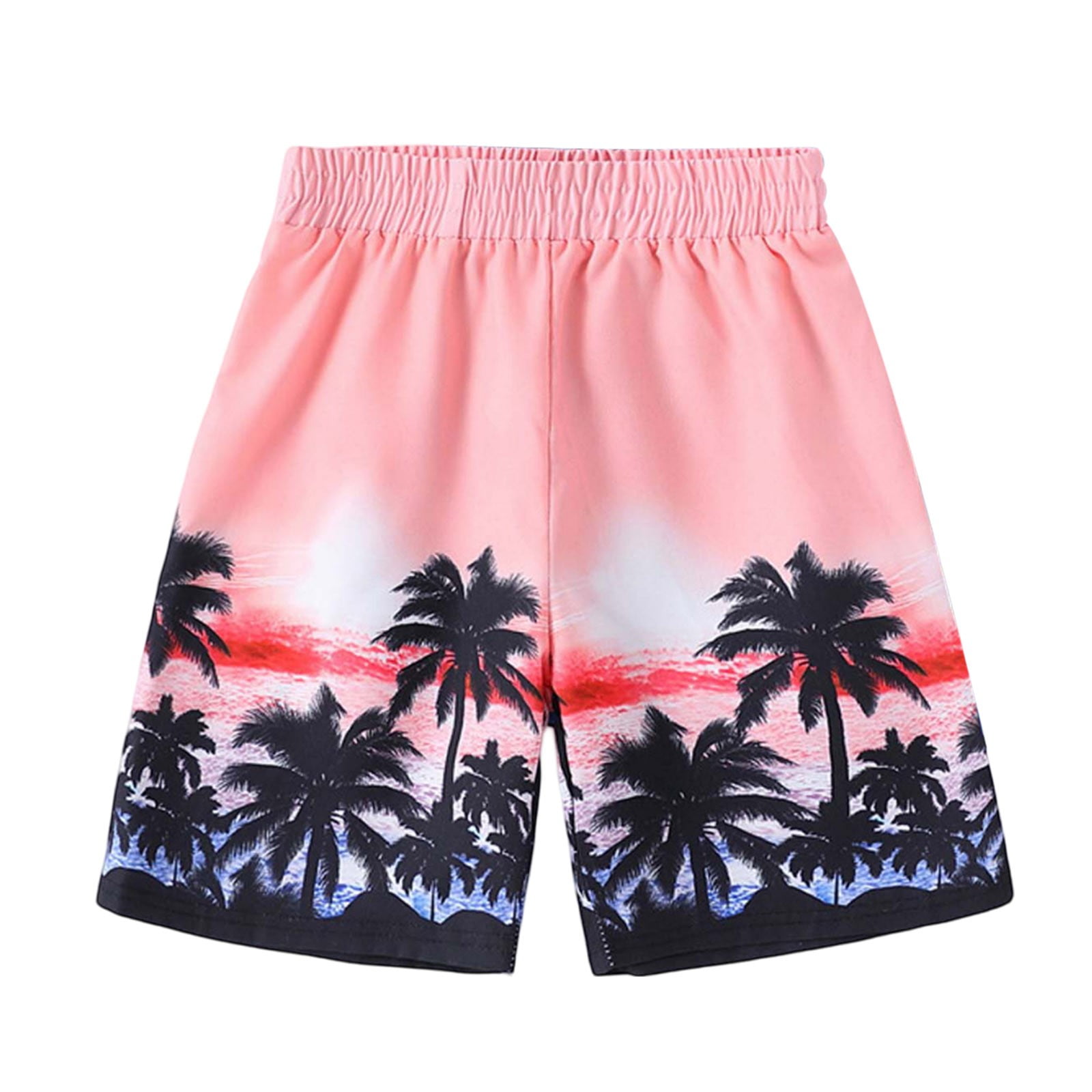 Little Boys Beach Swim Trunks With Flat Waistband Summer Surf Shorts ...