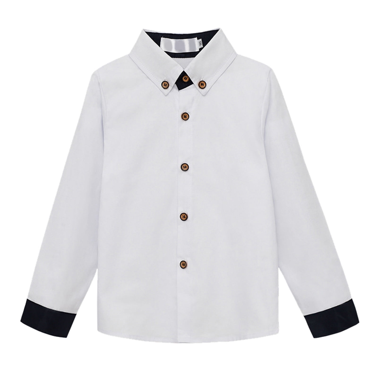 Little Boys' Button Down Shirts Boys Formal Shirt Boys Grey Dress Shirt ...