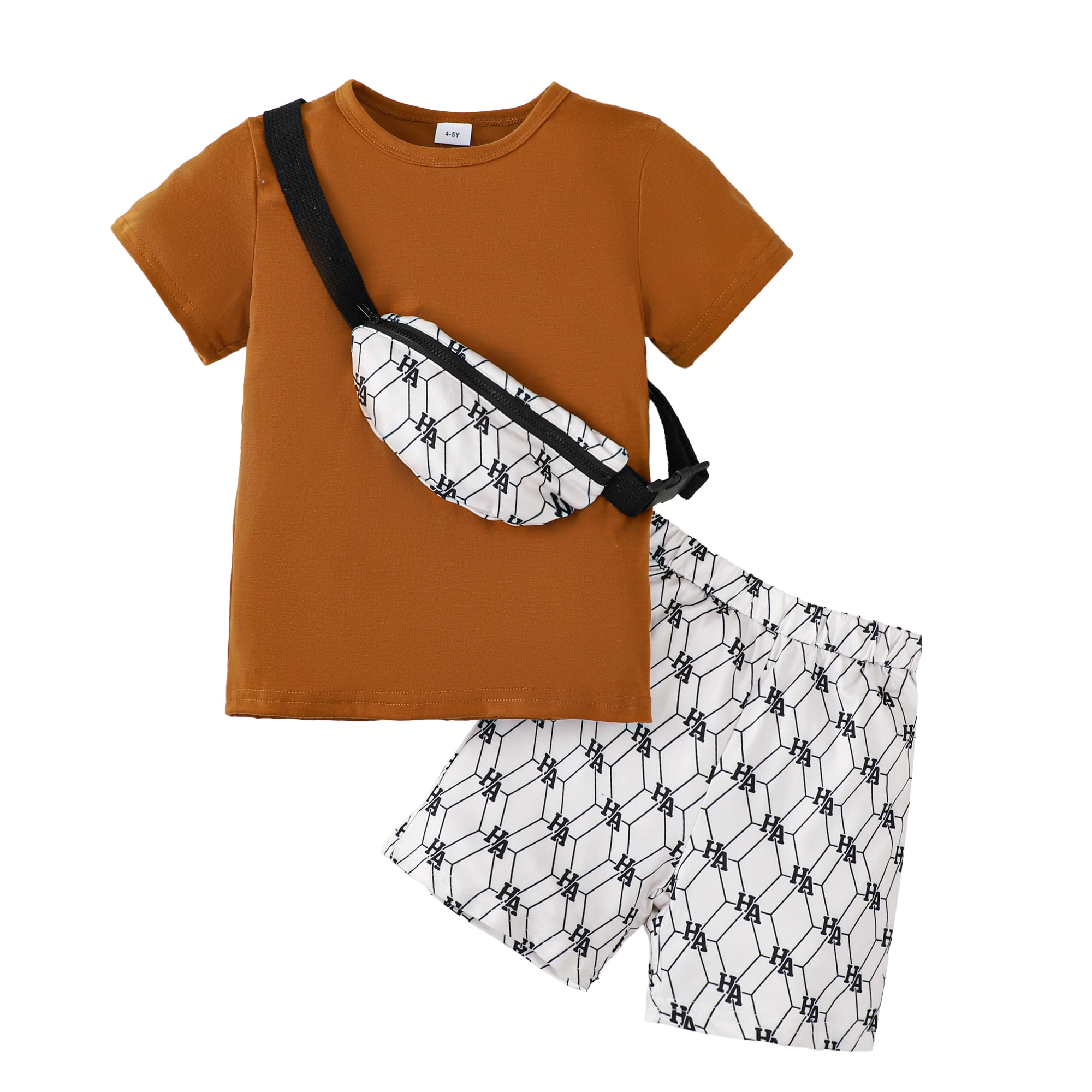 Little Boys Clothes 5T Boys Outfits 6T Boys Short Sleeve Round Neckline ...