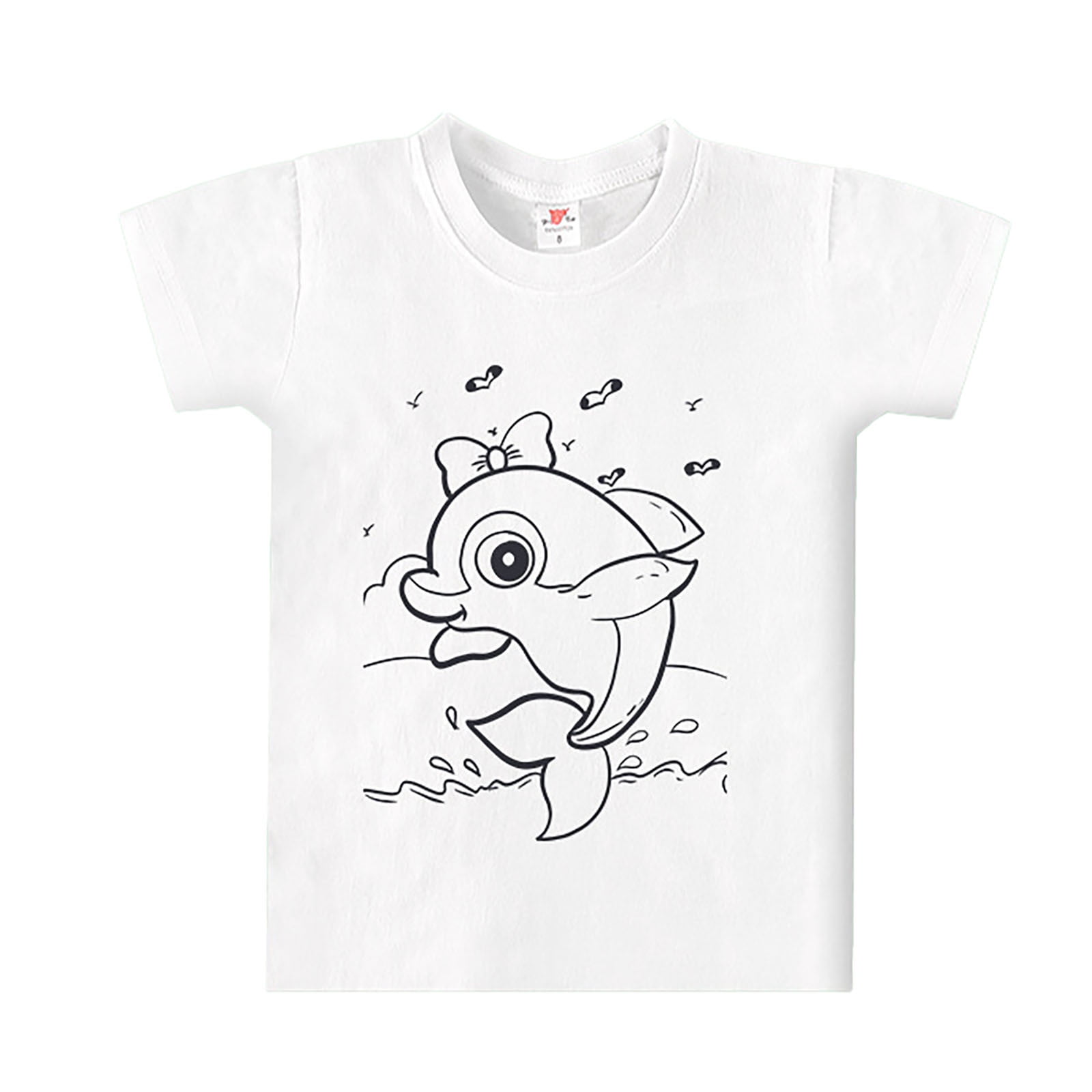 Little Boys Coloring T Shirt For Girl With Washable Markers Color In ...