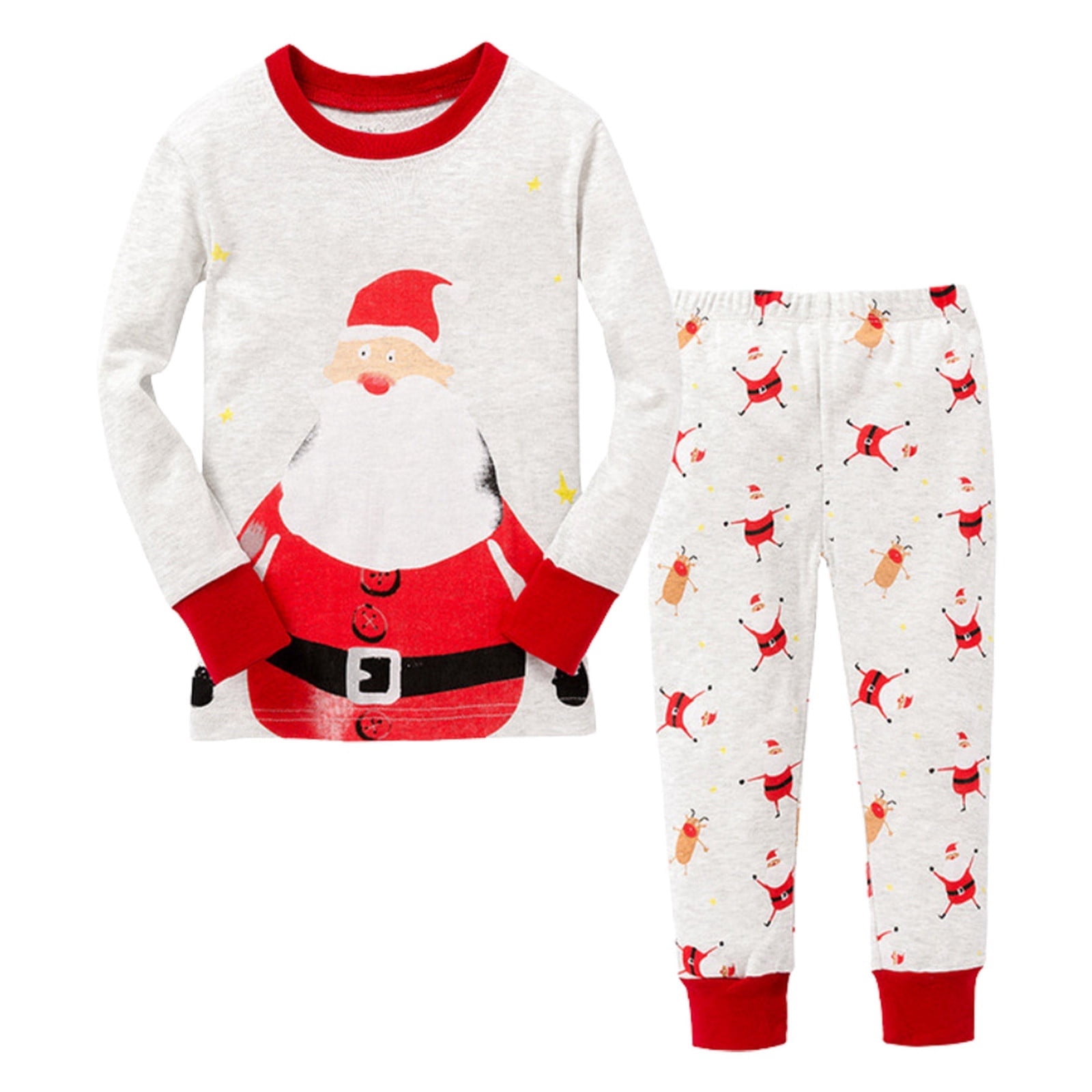 Little Boys Girls Christmas Pajamas Set Cute Casual Prints Long Sleeve Sets Toddler Boys Pjs ...