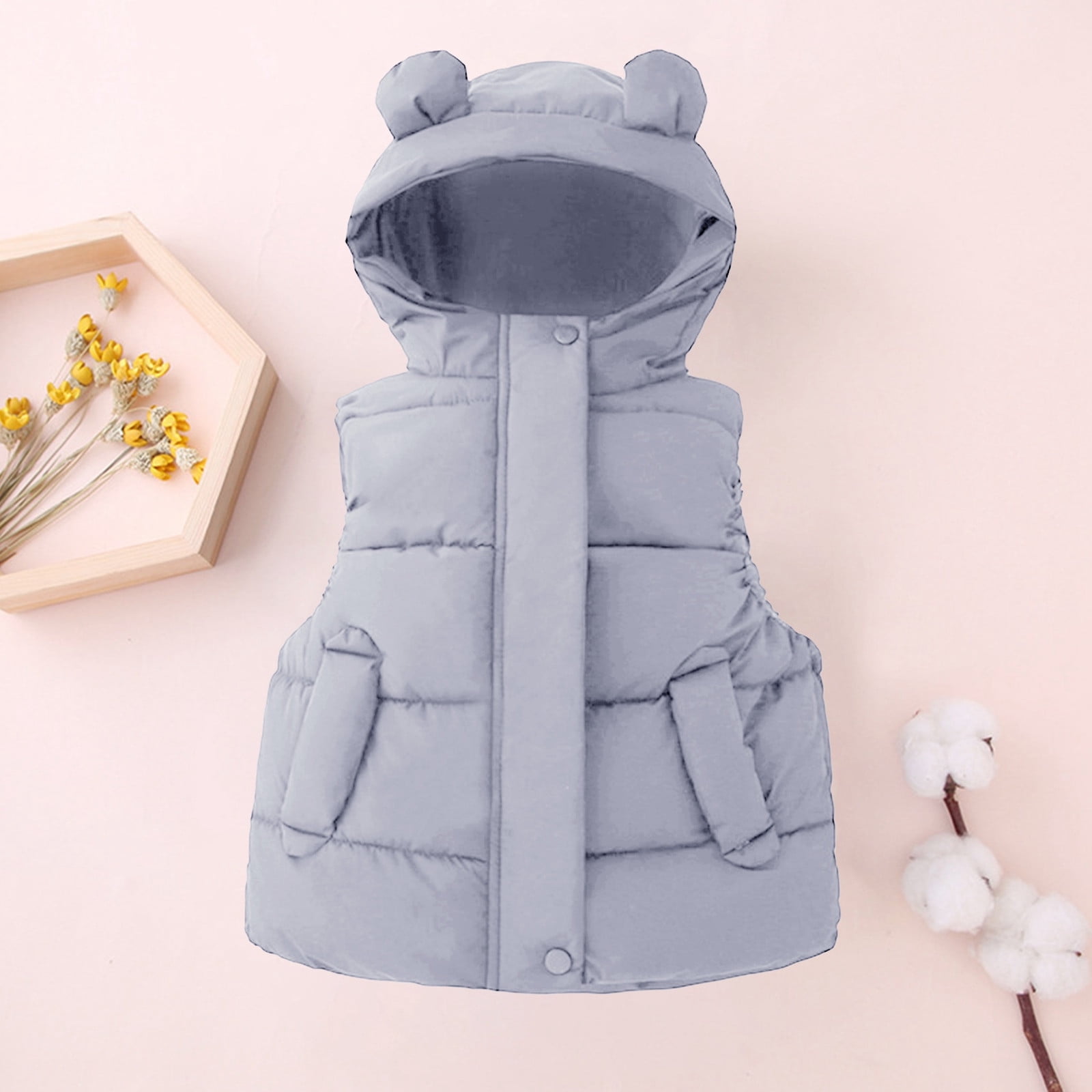 Little Boys Girls Puffer Vest Kids Girls Winter Vest Cute Jackets ...