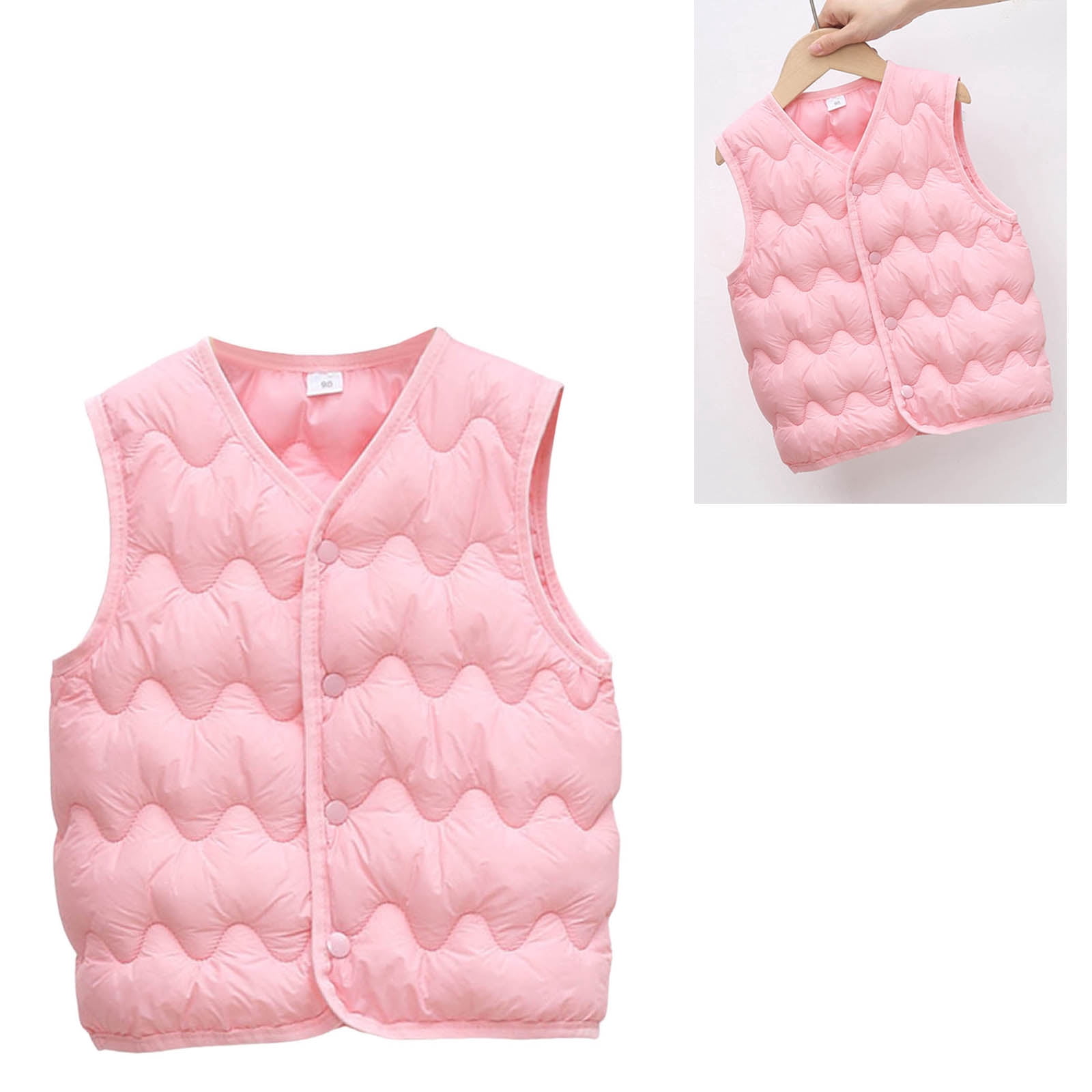 Little Boys Girls Puffer Vest Toddler Boys Girls Winter Vest Light ...