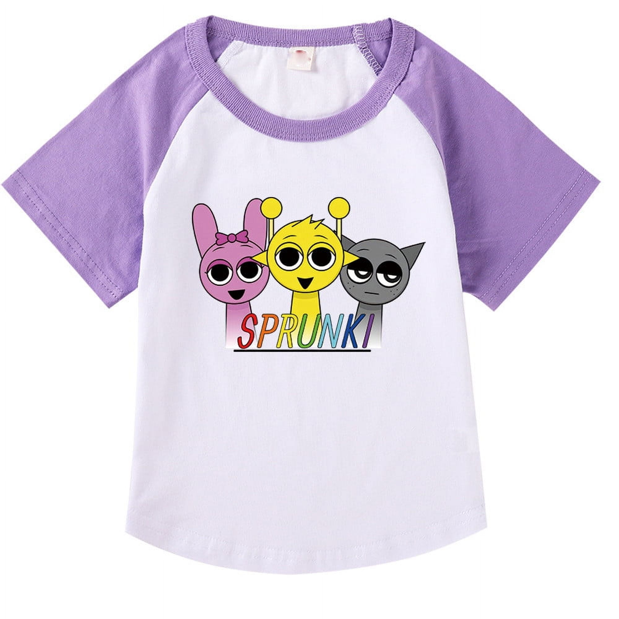Little Boys Kids Sprunki Shirt For Fans Kids Sprunki Figure Printed ...