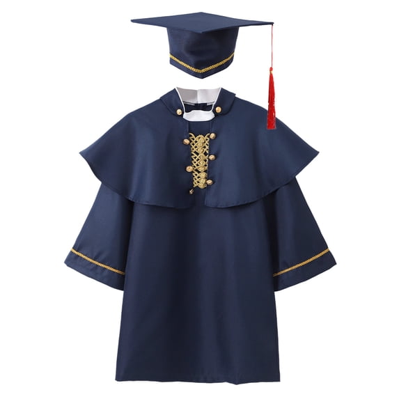 Little Boys Outfits Graduation Gown For Kids Doctor Robe Kindergarten ...