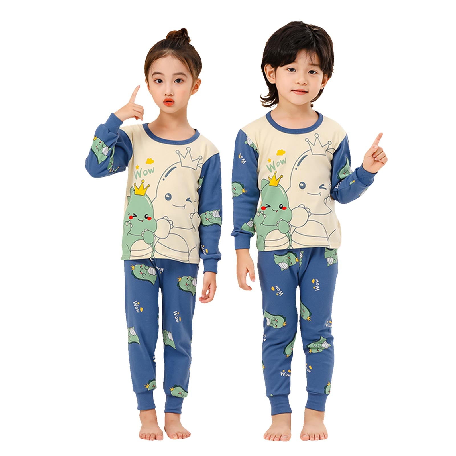 Little Boys Outfits Kids Soft Pajama Cozy Long Sleeve Sleep Night 2 Pcs ...