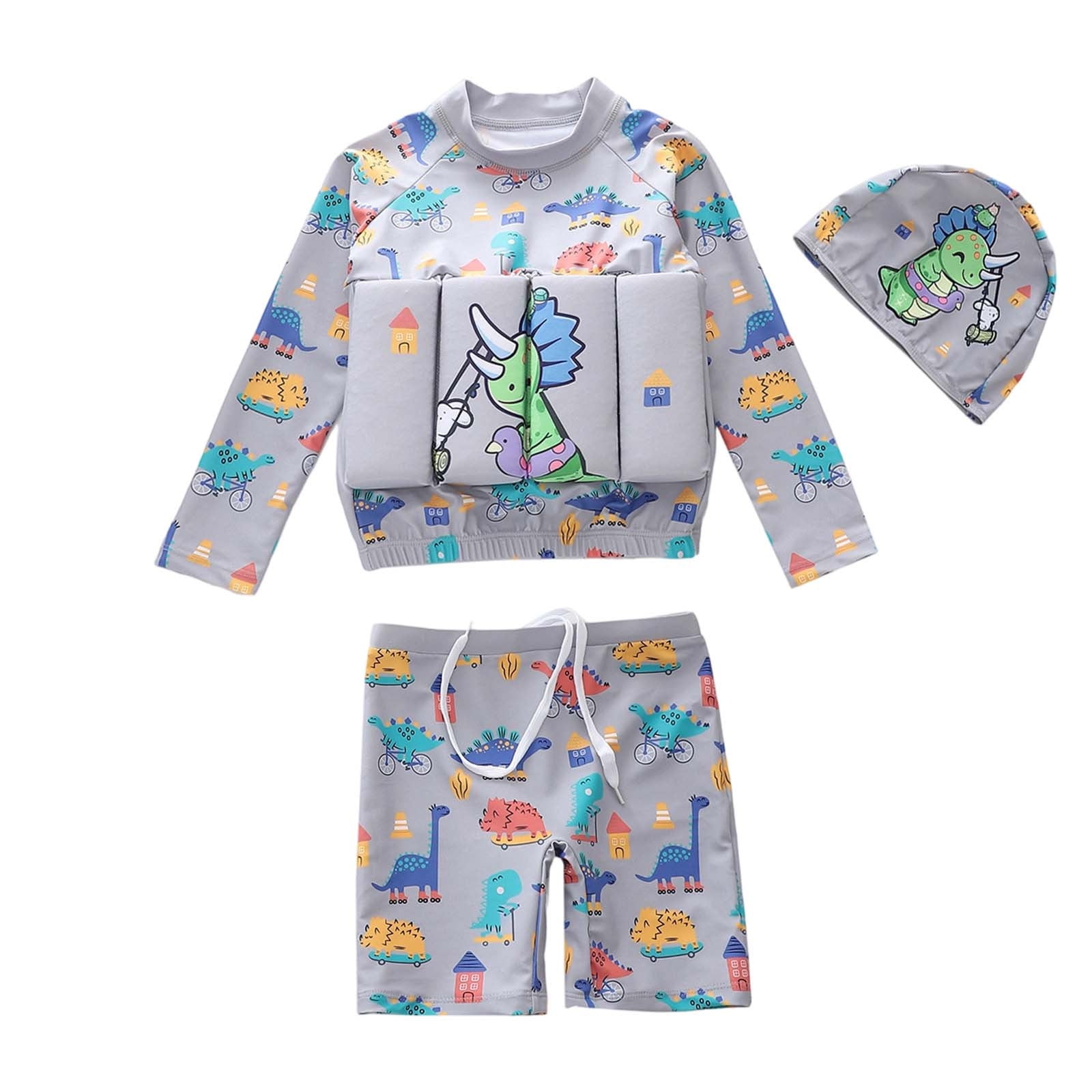 Little Boys Swimsuits Flat Angle Buoyancy Two Piece Swimwear (4 8 Years ...