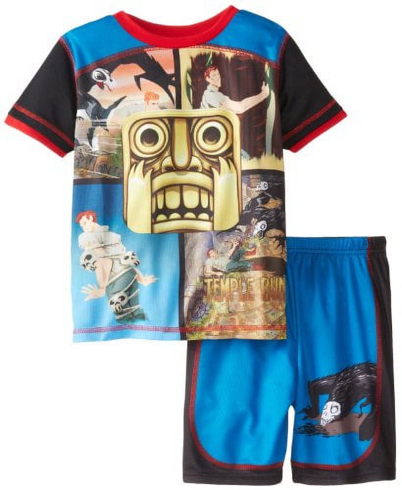 Little Boys' Temple Run 2 Piece Pajama Mesh Pajama Short Set, Size 4/5 ...