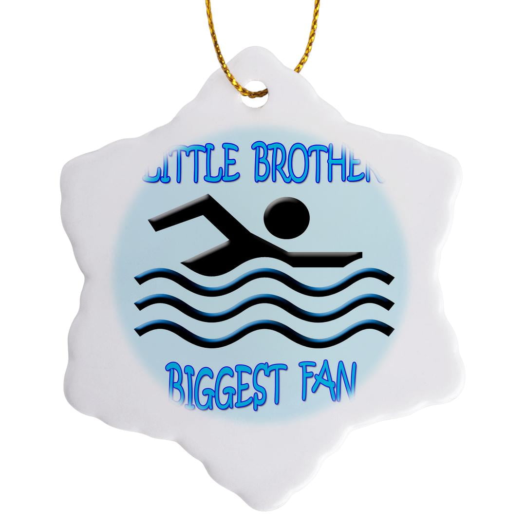 3drose, Little Brother Biggest Fan. Swimming. Blue. Popular Quote ...
