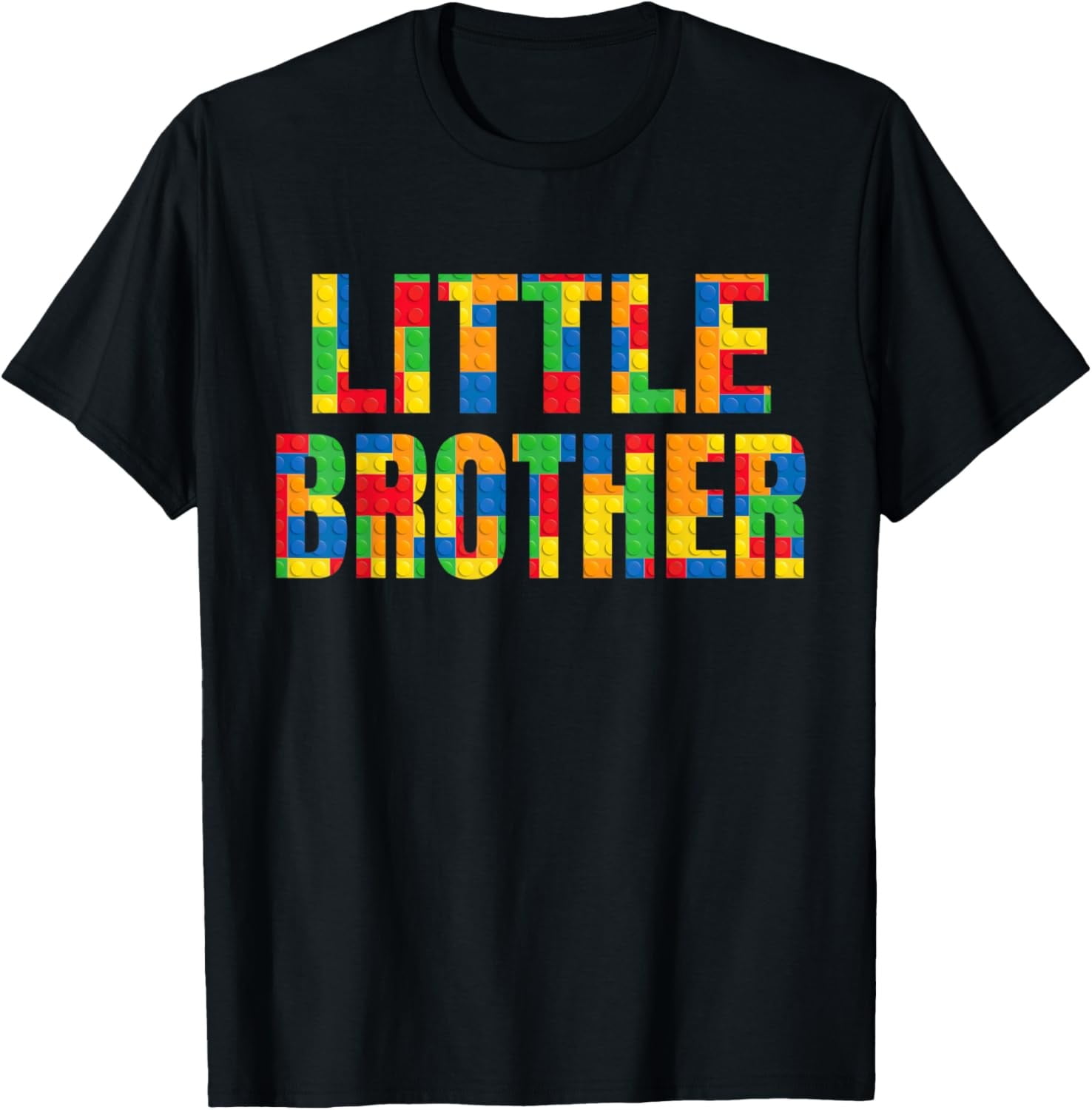 Little Brother Brick Master Builder Building Blocks Family T-Shirt ...