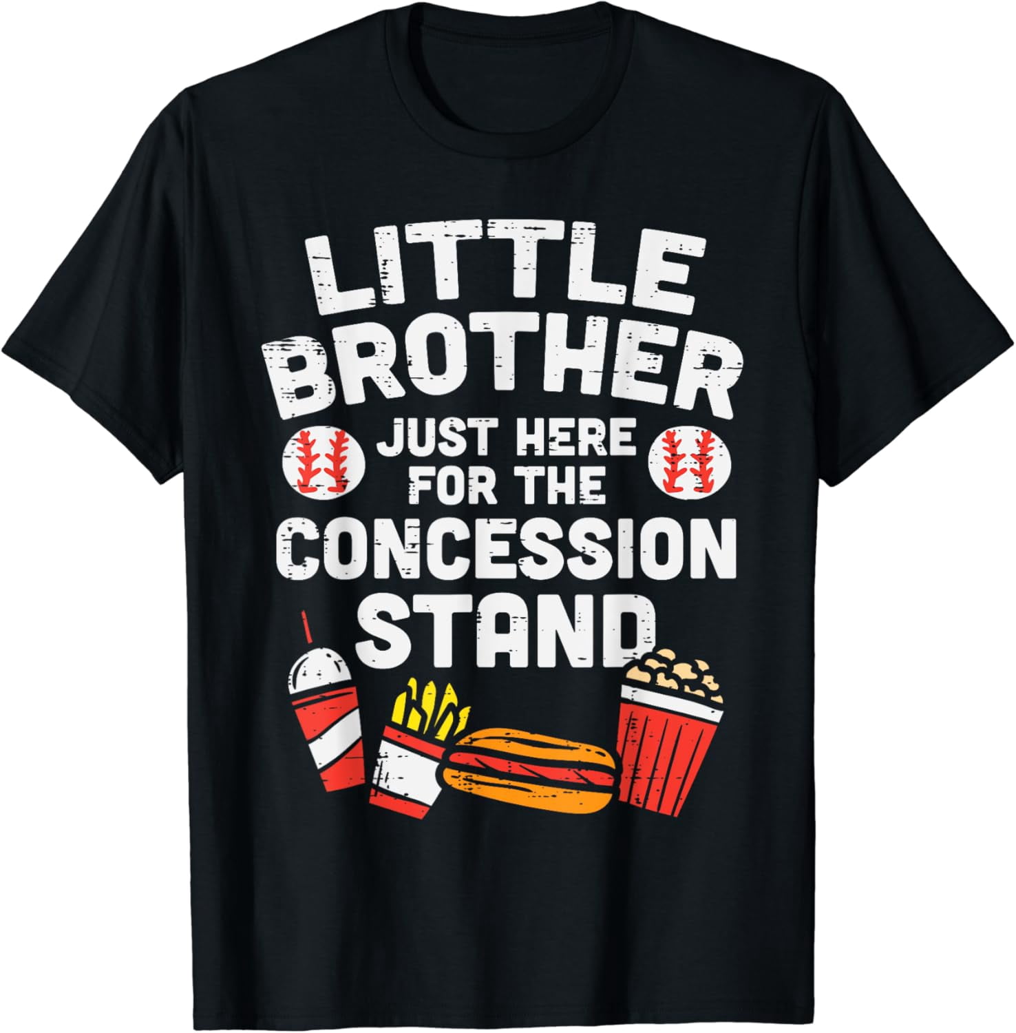 Little Brother Concession Stand Family Matching Kids Boys T-Shirt ...