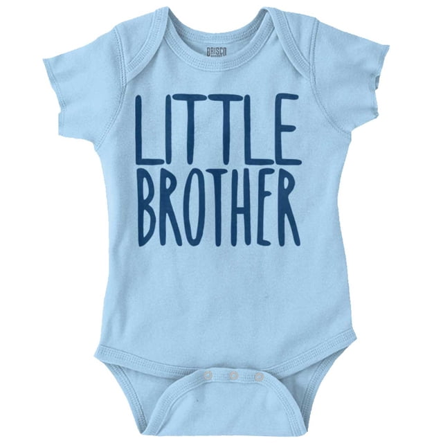 Little Brother Proud Younger Bro Bodysuit Jumper Boys Infant Baby ...