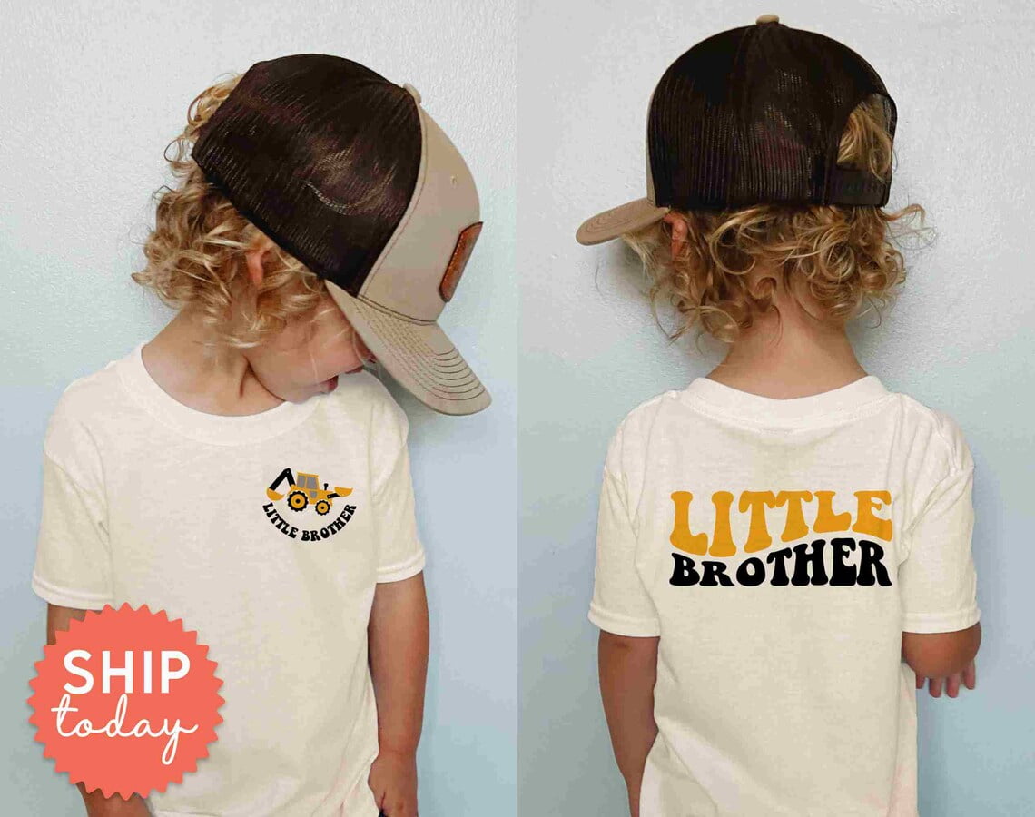 Little Brother Shirt, New Baby Announcement Toddler Outfit, Pregnancy ...