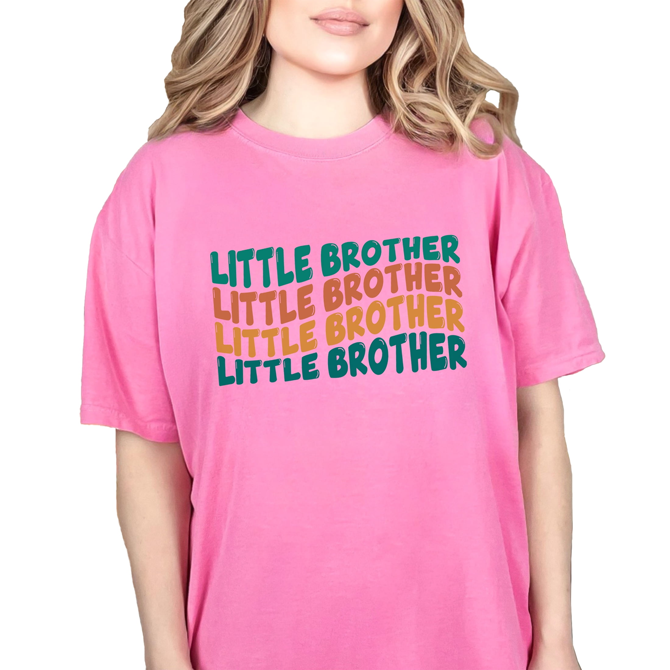 Little Brother, Younger Brother or Sibling Themed, Groovy Retro Wavy ...