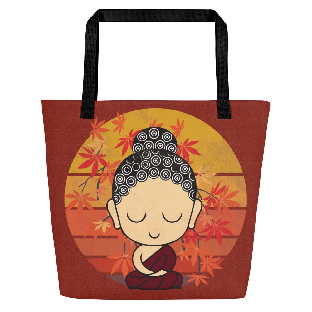Little Buddha Tote Bag (Maroon) - Walmart.com