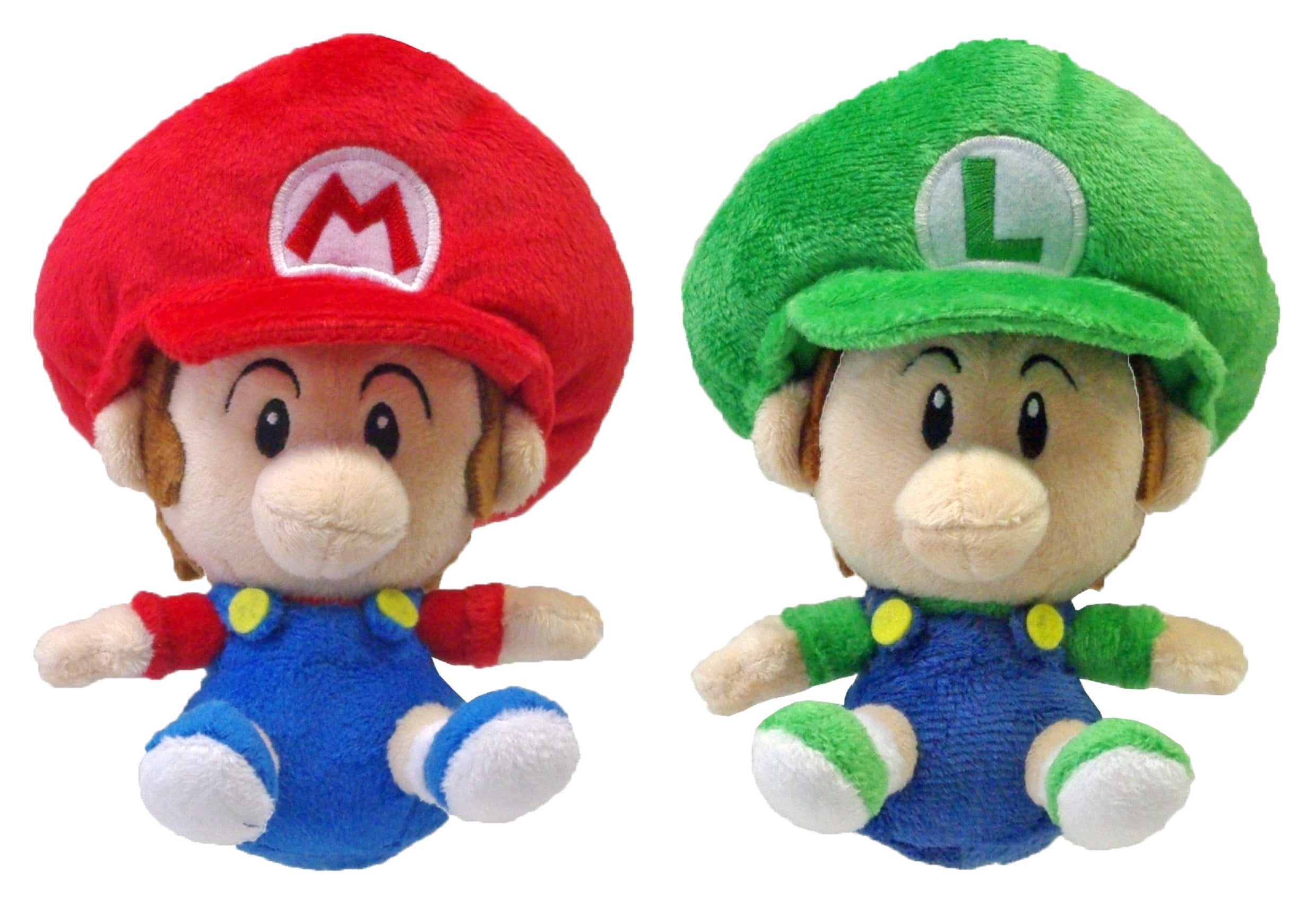 Little Buddy Official Super Mario Plush Set – Baby Mario & Baby Luigi 6 ...