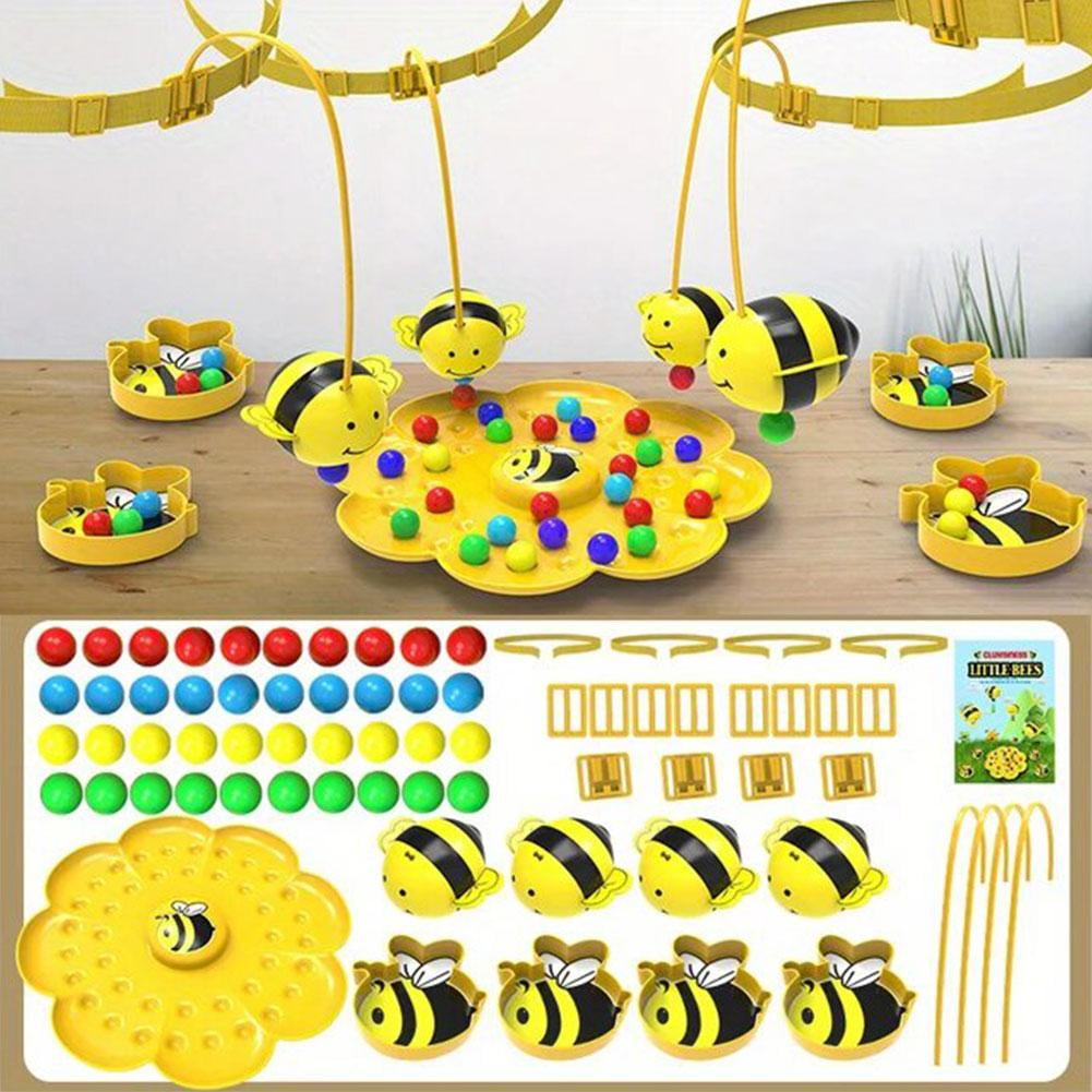Little Bumblebee Board Game Puzzle Fishing Toys Interactive Educational ...