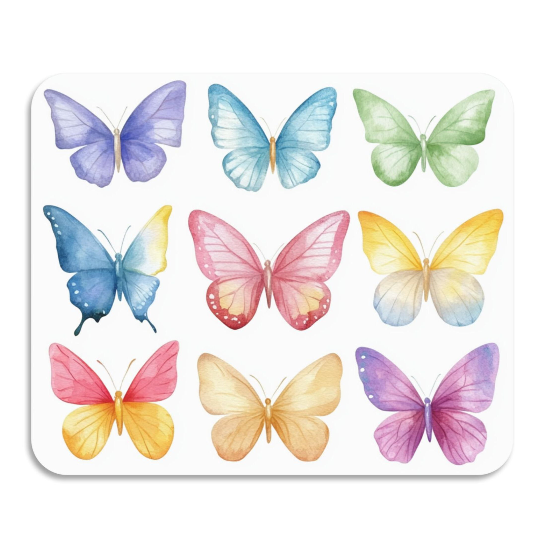 Little Butterflies Colorful Diatomite Dish Drying Mat Drain Pad for ...