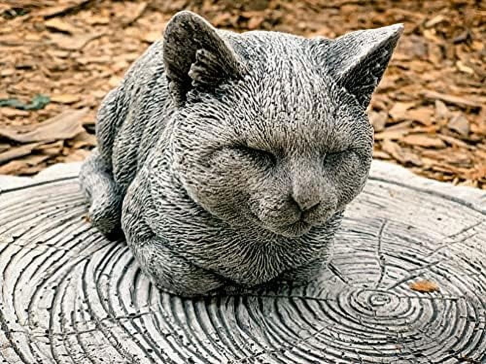 Little CAT 19 lb. Cat Statue, Concrete Cat Statues, Concrete Statues of ...