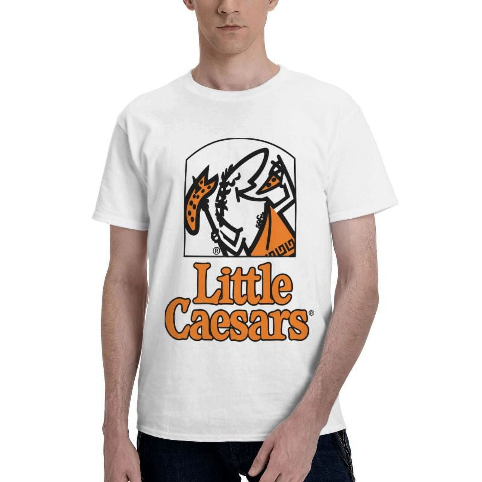 Little Caesars Men'S Basic Short Sleeve T-Shirt Fashion White Large ...