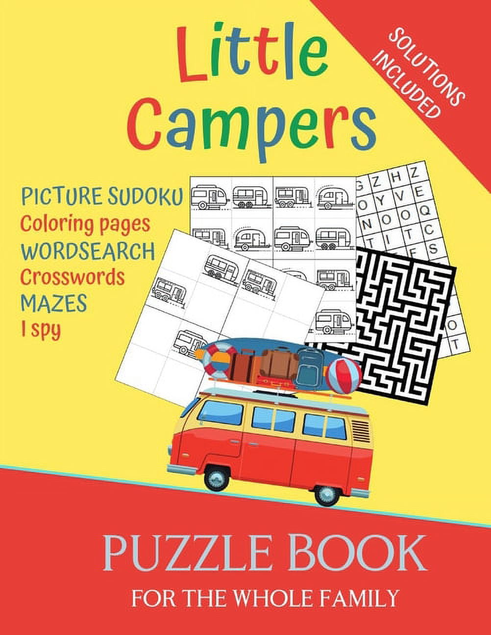 Little Campers : Puzzle Book for the Whole Family - Camping Puzzle with ...