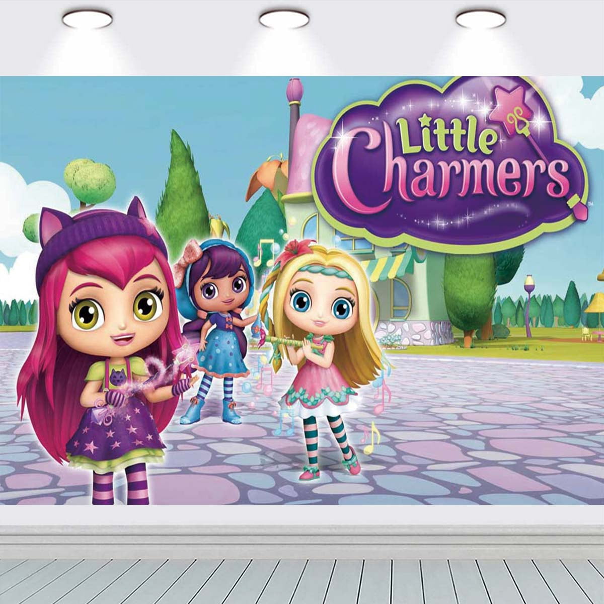 Little Charmers school Taspestry Wall Decor Birthday Banner Backdrop ...