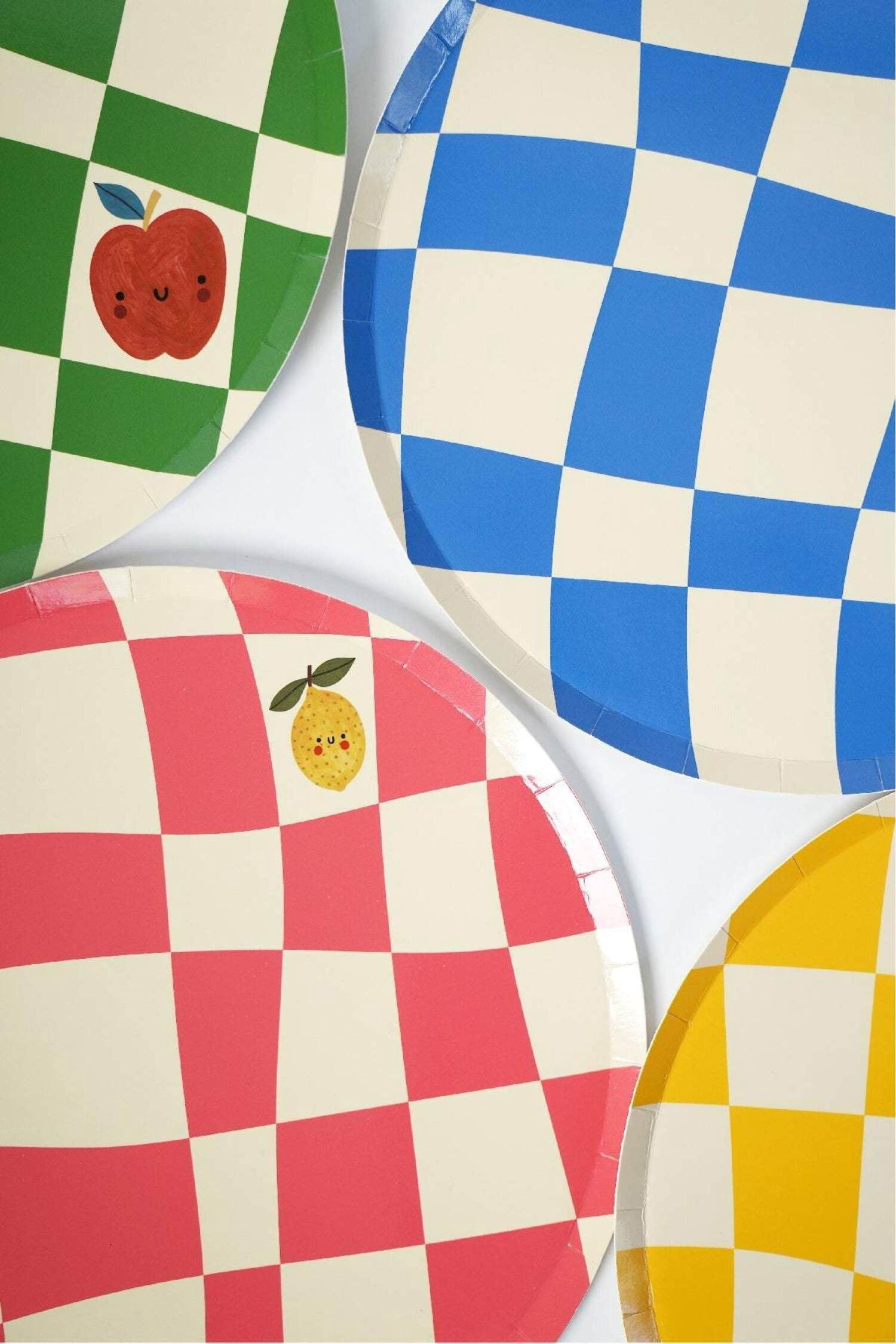 Little Chef Checkered Party Plates (9 Inch, 12 Count) | Kids Cooking ...