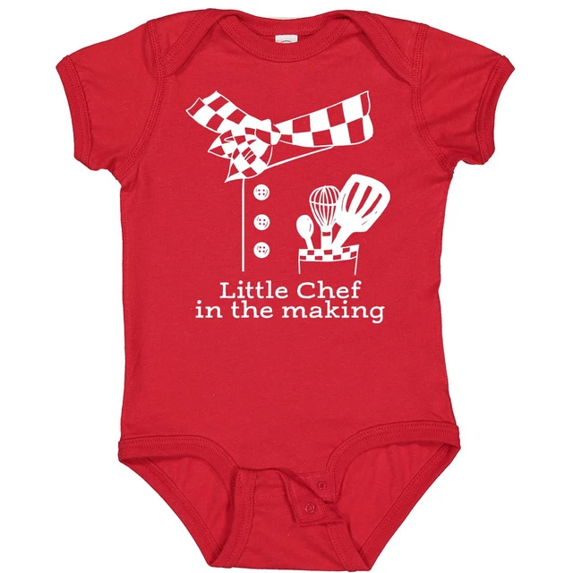 Little Chef In The Making Baby Bodysuit Food Cook Training Cooking Up ...