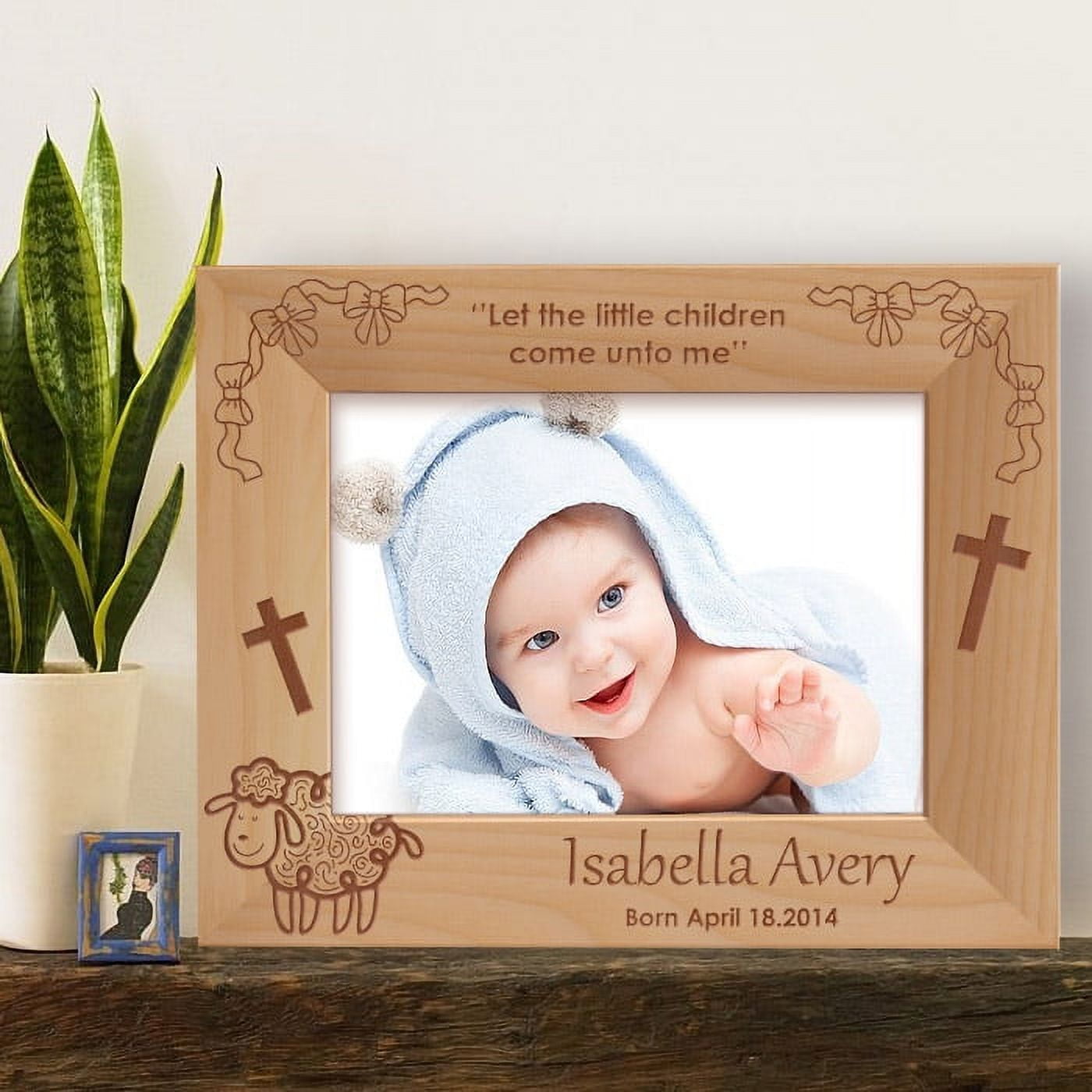 Little Children Personalized Wooden Photo Frame-10" x 8" (Horizontal ...