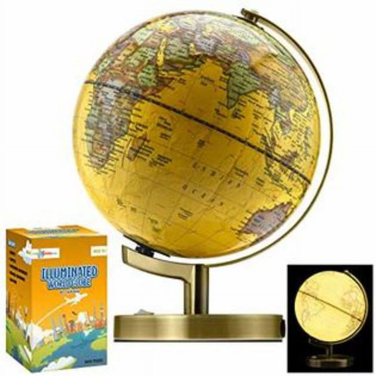 Little Chubby One LCO-GLB-LED-10-RET 10.5 in. Illuminated LED World ...