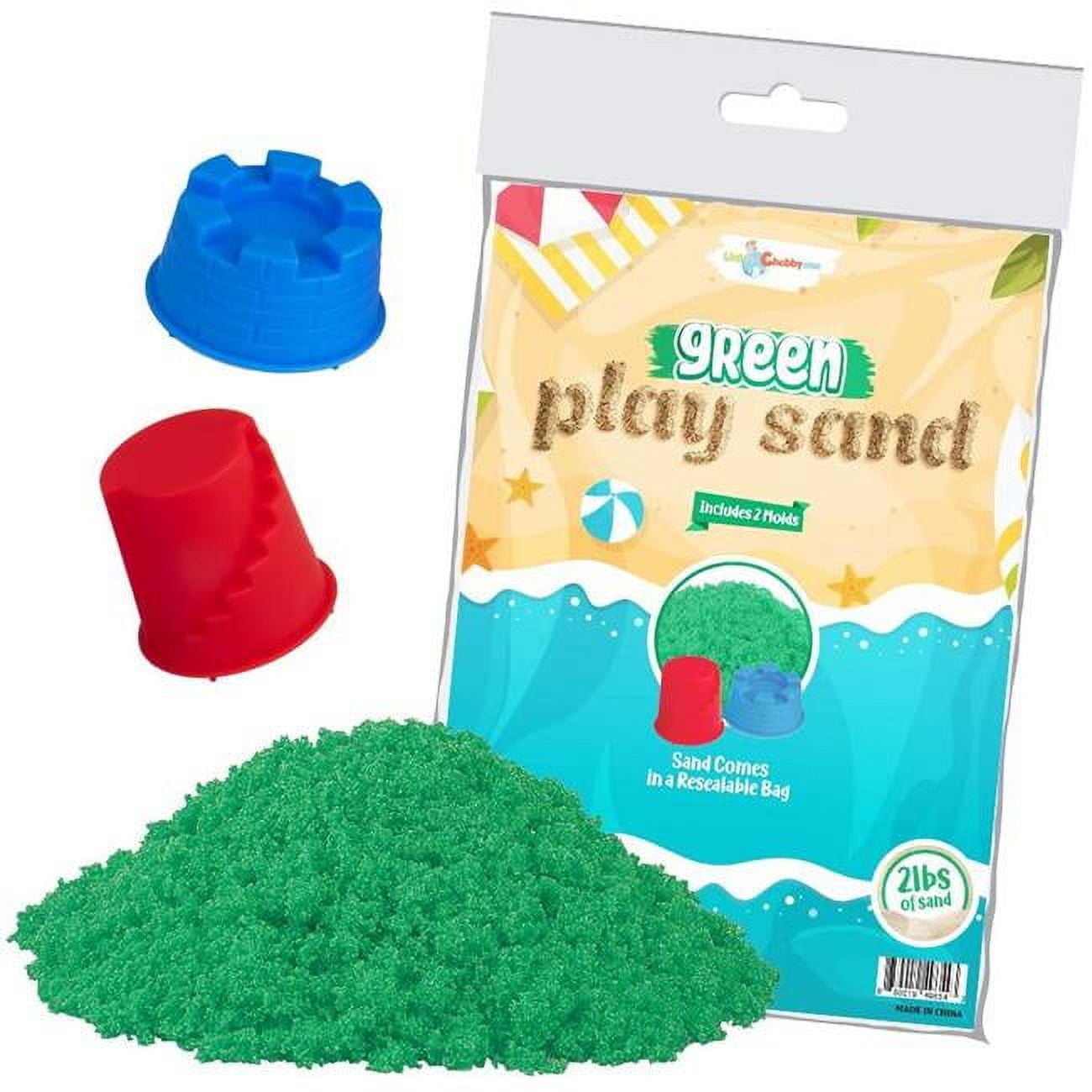 Little Chubby One LCO-PLYSND-2-GRN Magic Sand Set, Green - 2 lbs - Ages 3-10 - Walmart.com