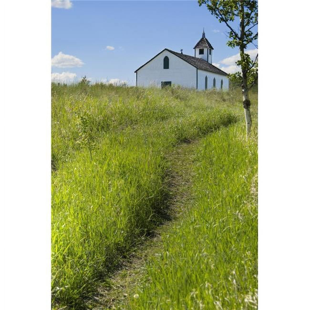 Little Church On The Canadian Prairies - Morley, Alberta, Canada Poster ...