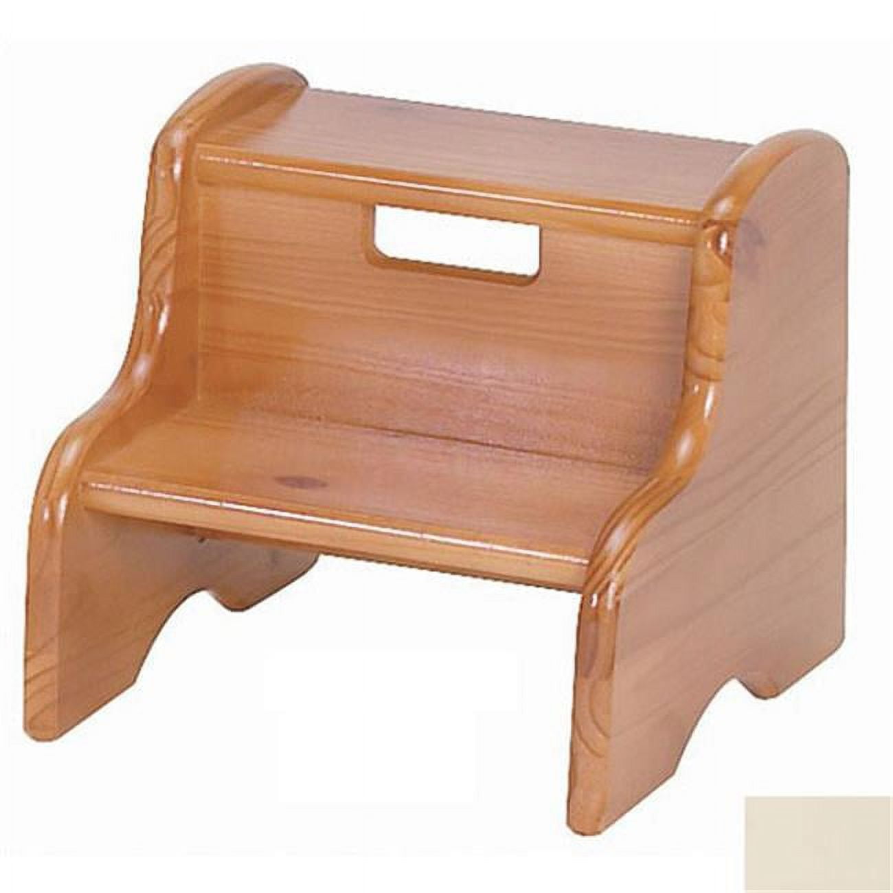 Little Colorado 105WDLIN Wooden Step Stool in Linen - Walmart.com