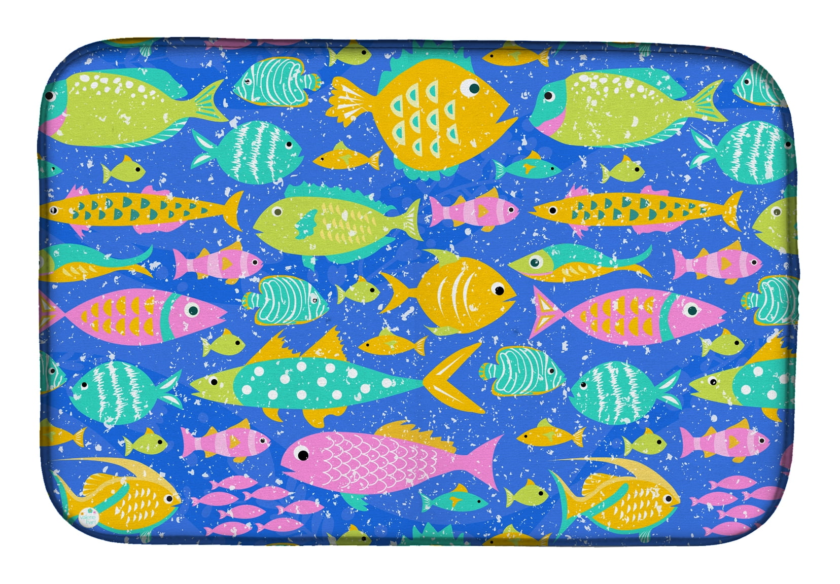Little Colorful Fishes Dish Drying Mat - Walmart.com