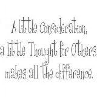 Little Consideration Picture Art – Living Room – Peel & Stick Sticker ...