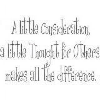 Little Consideration Picture Art – Living Room – Peel & Stick Sticker ...