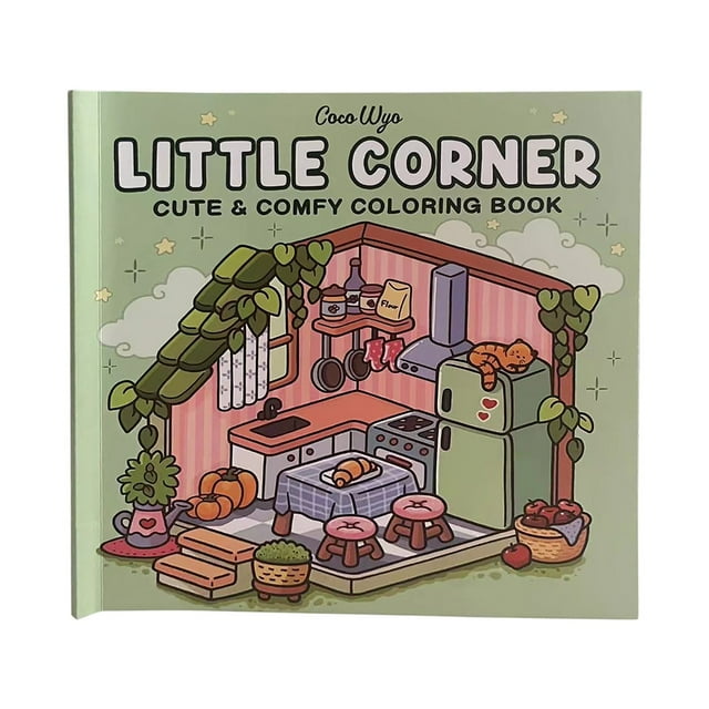 Little Corner: Coloring Book for Adults and Teens, Super Cute Designs ...