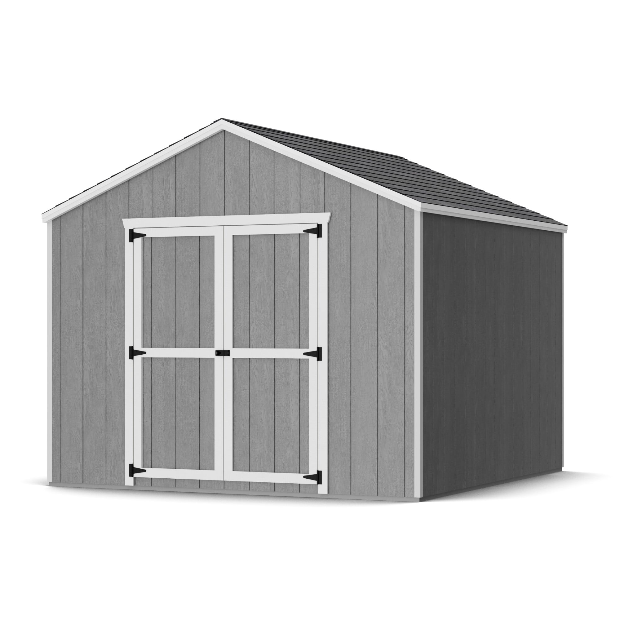 Little Cottage Co. 10x10 Value Gable Shed with Floor, Outdoor Wood ...