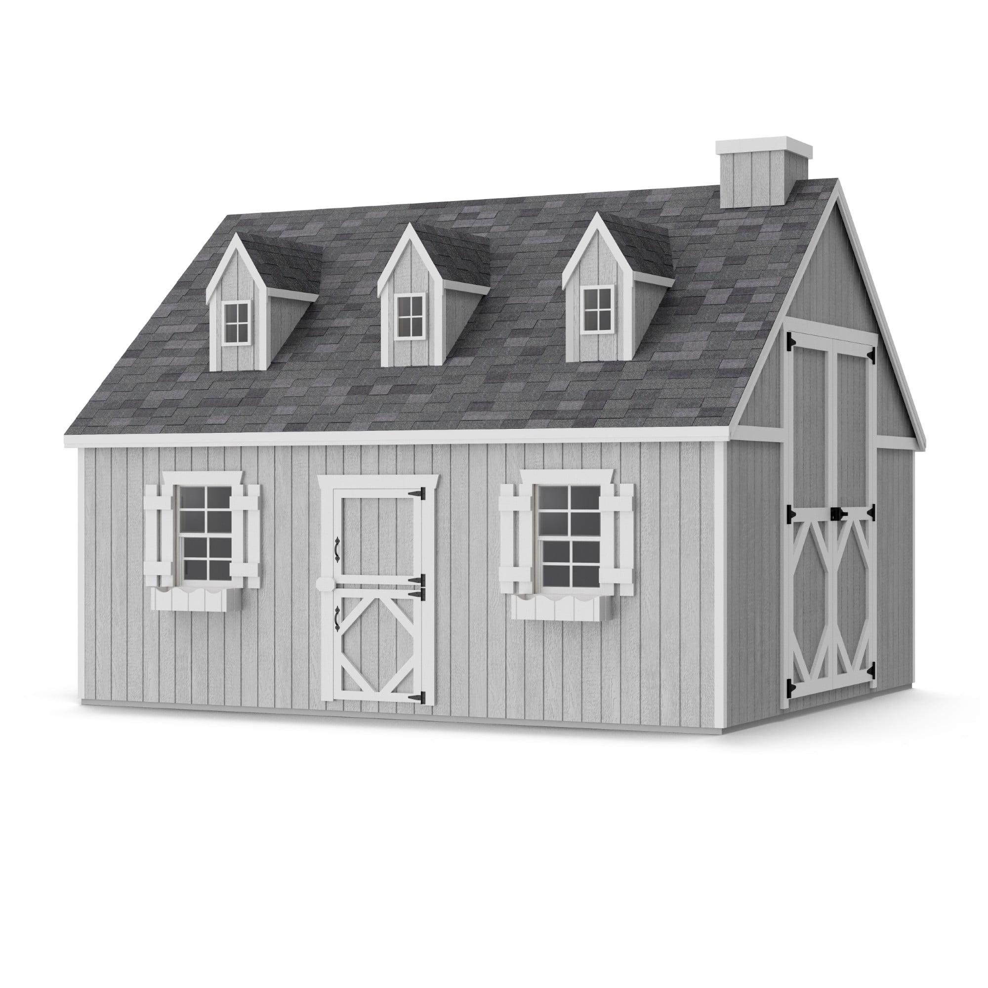 Little Cottage Co. 10x12 Cape Cod Playhouse with Floor and Loft ...