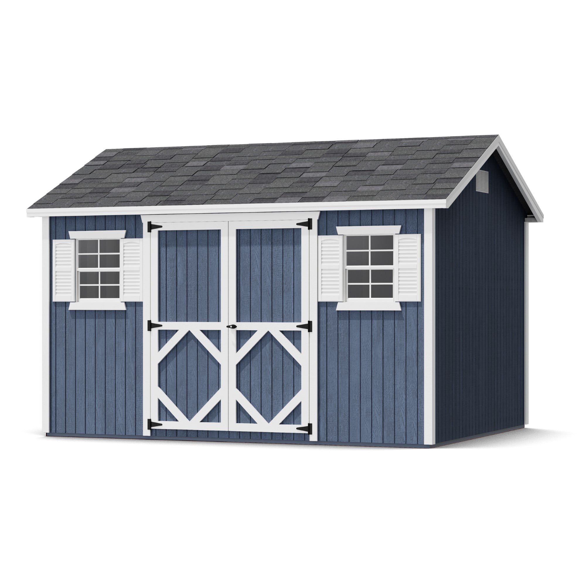 Little Cottage Co. 10x12 Classic Workshop Shed with Operable Windows ...
