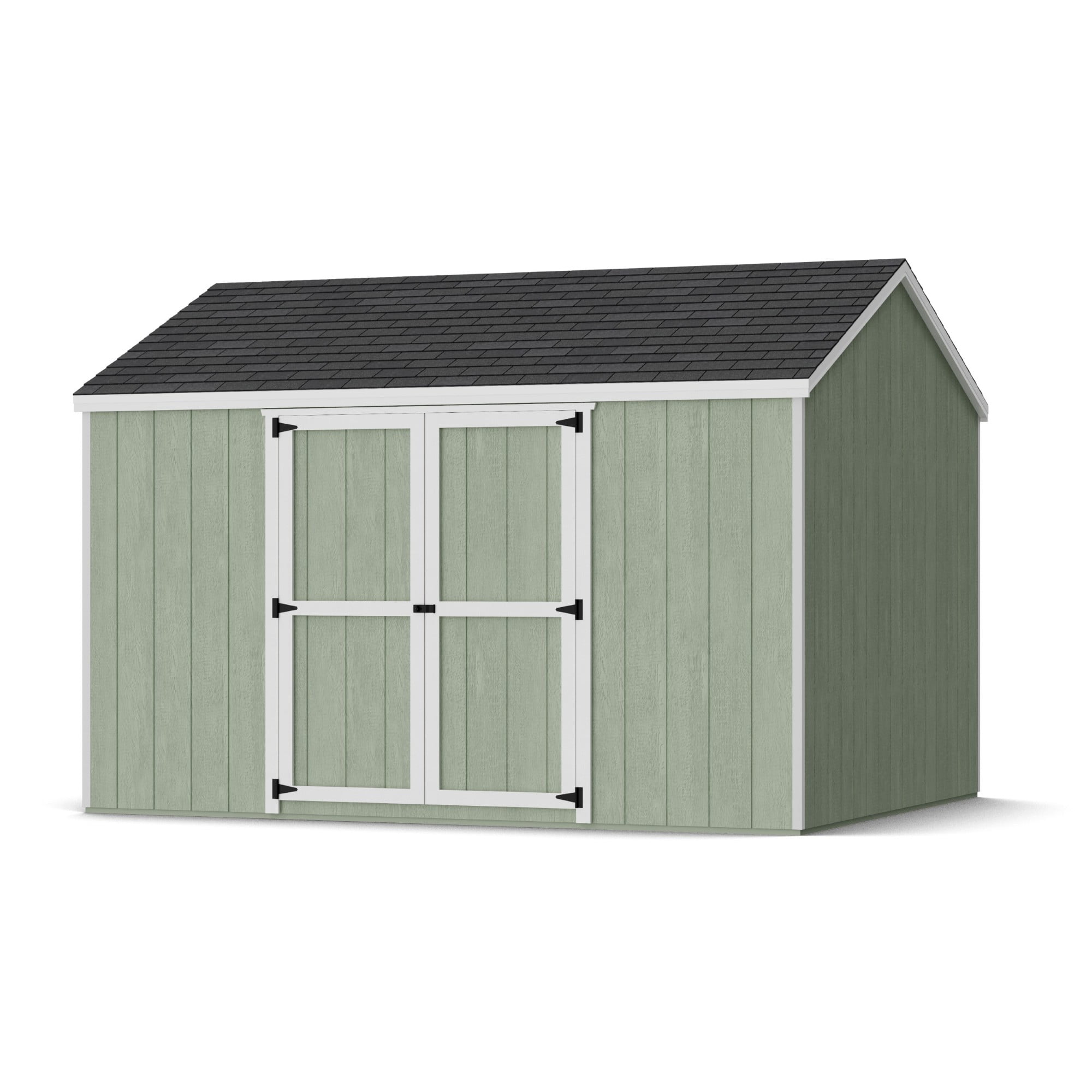 Little Cottage Co. 10x12 Value Gable Shed with Side Entry, Outdoor Wood ...