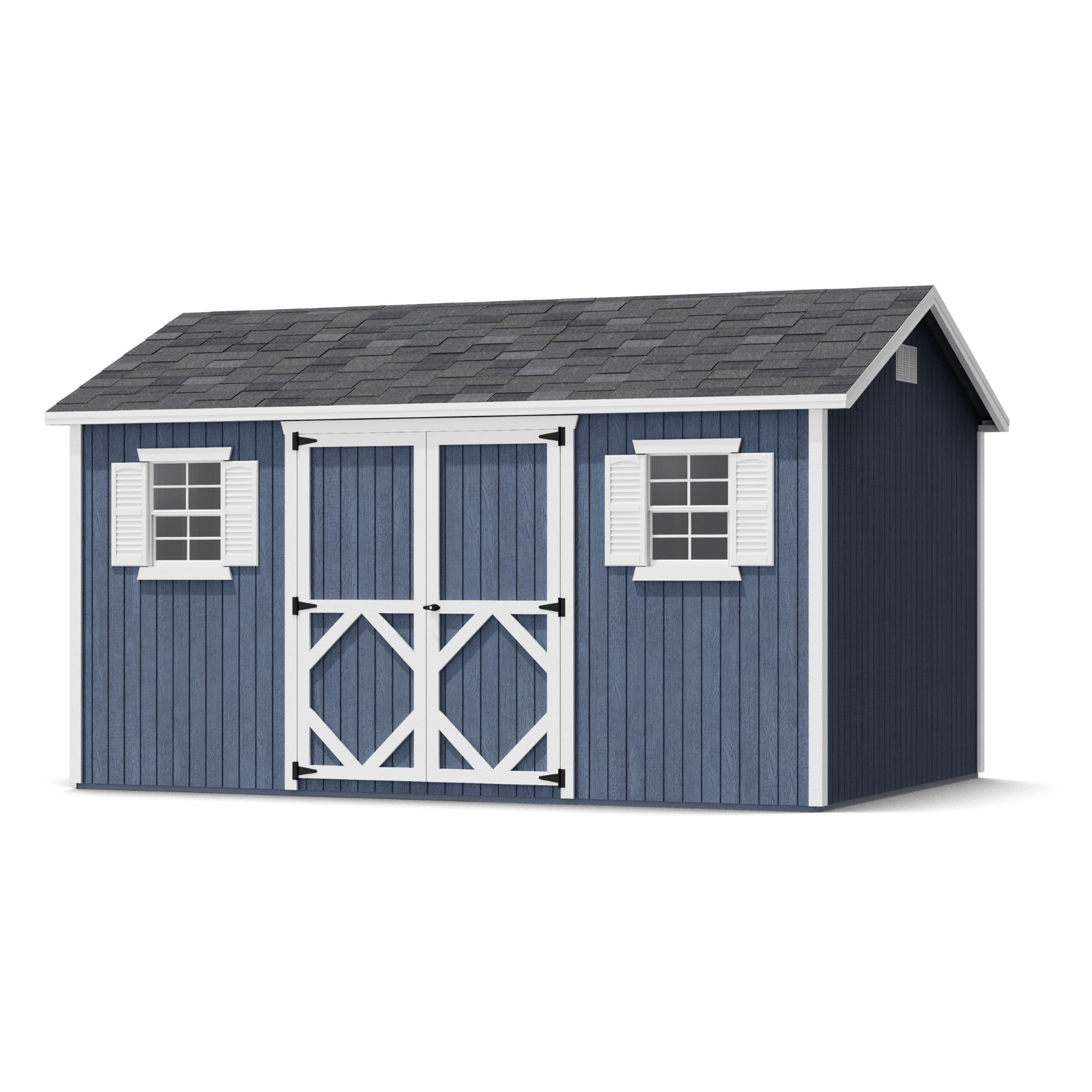 Little Cottage Co. 10x14 Classic Workshop Shed with Operable Windows ...